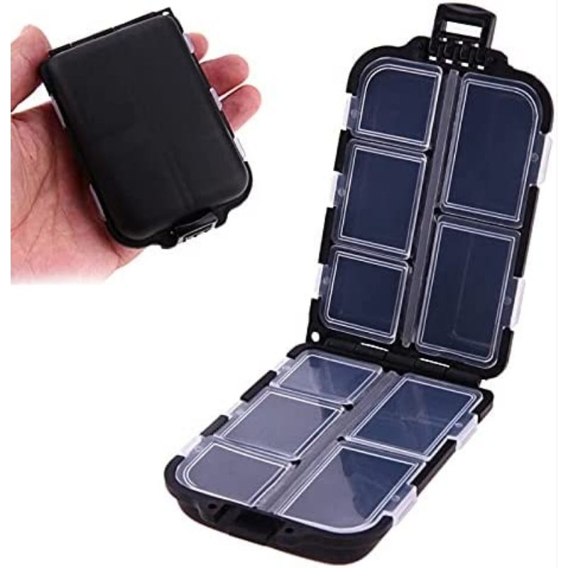 Jual Kotak Kail Pancing Fishing Hook Mini Storage 10 Compartement - 7COT5HBK | Shopee Indonesia
