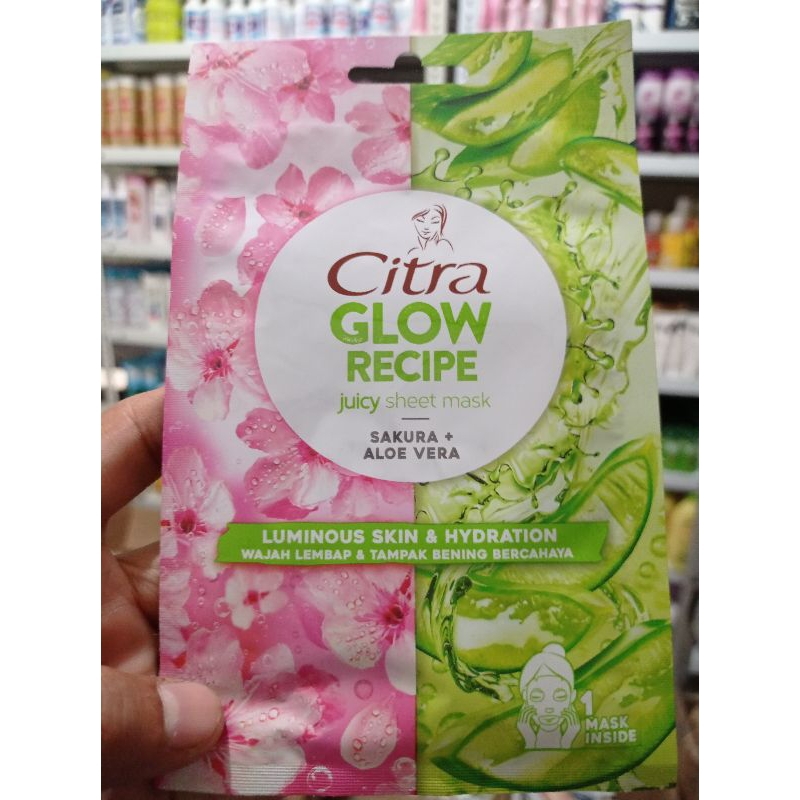 Jual Citra glow recipe sakura +Aloe Vera 25g | Shopee Indonesia