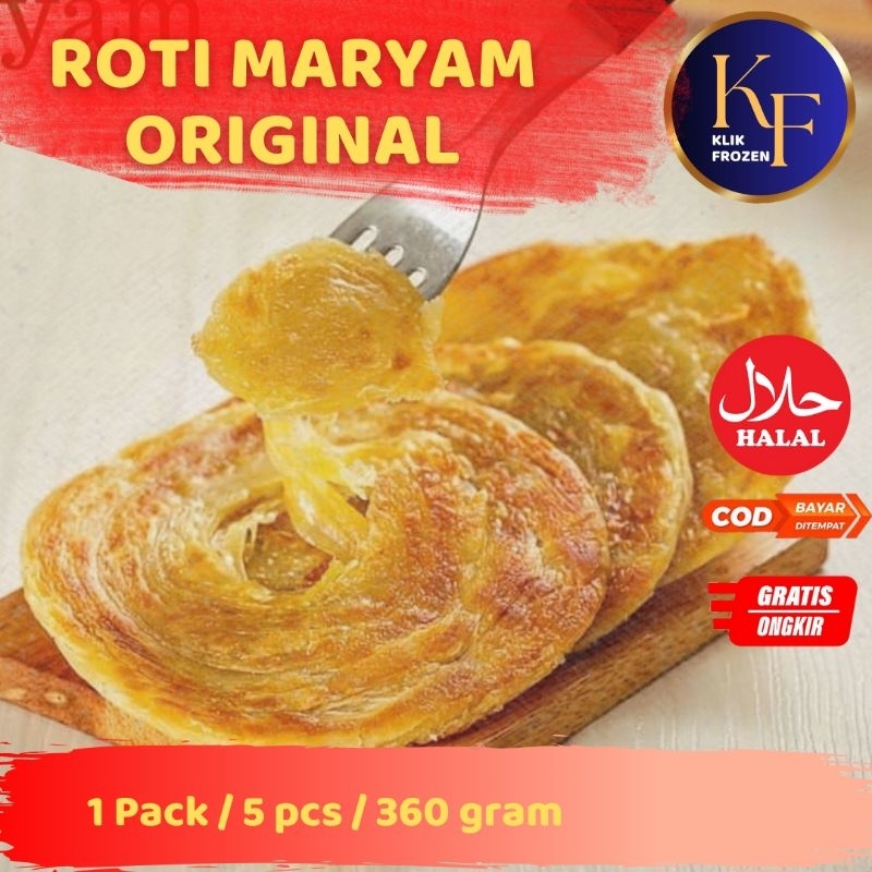Jual ROTI MARYAM / CANE ORIGINAL / ROTI CANE / ROTI CANAI / 1PACK ISI 5 ...