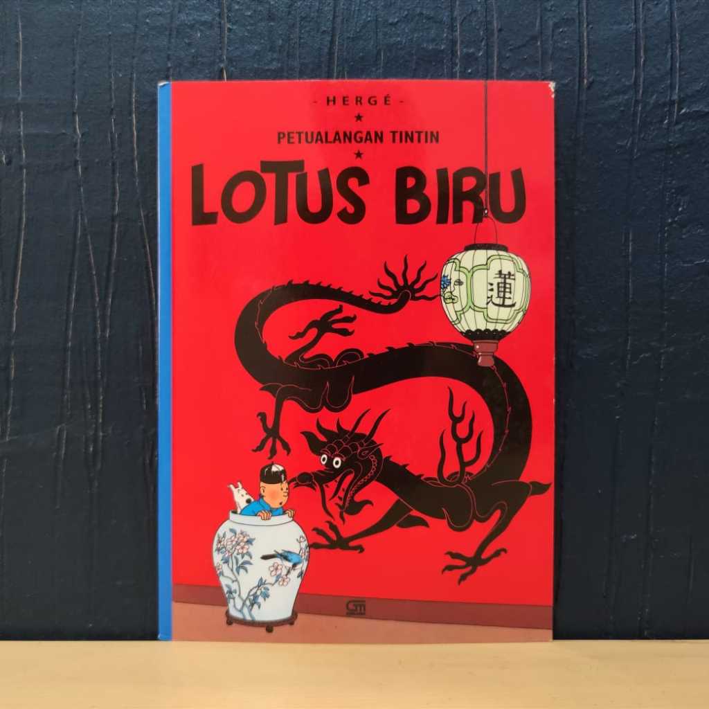 Jual buku komik tintin versi kecil judul lotus biru | Shopee Indonesia