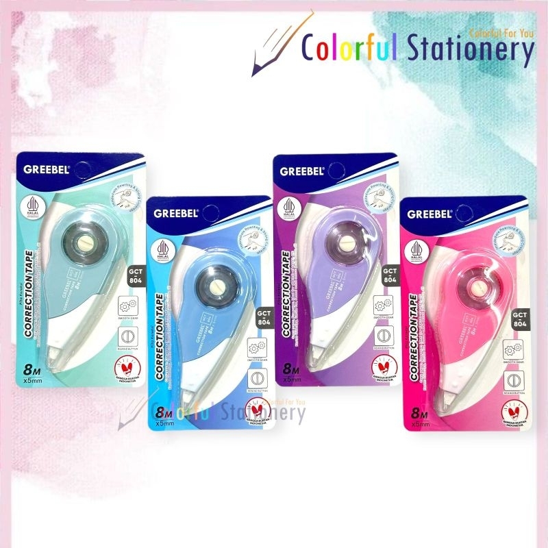 Jual Correction Tape/Tip X Kertas Greebel GCT 804 (Pcs) | Shopee Indonesia