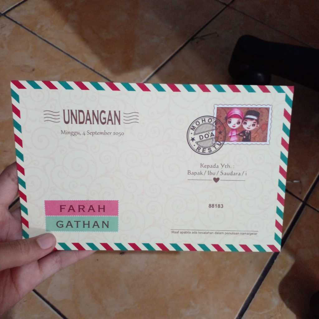 Jual print UNDANGAN NIKAH ERBA 88183 PERNIKAHAN SUNAT SUNATAN KHITAN ...