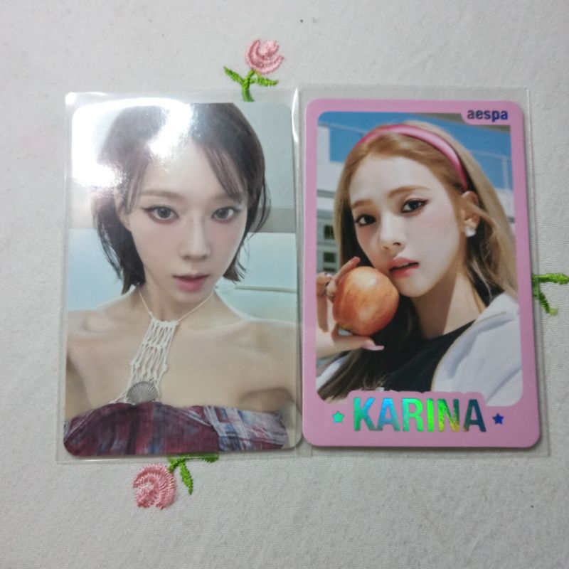 Jual Photocard Official Aespa Karina dan Winter Trading Card My World Set A | Shopee Indonesia
