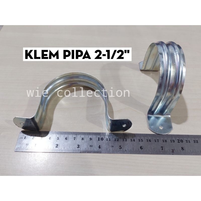 Jual KLEM PIPA BESI 2-1/2" TEBAL / KLEMAN PLAT BESI 2-1/2" / CLAMP PIPA ...