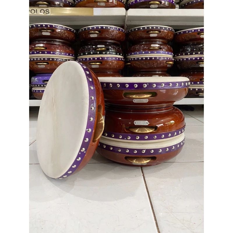 Jual (Ready) Rebana hadroh banjari kencer kuningan ukuran 30cm | Shopee ...