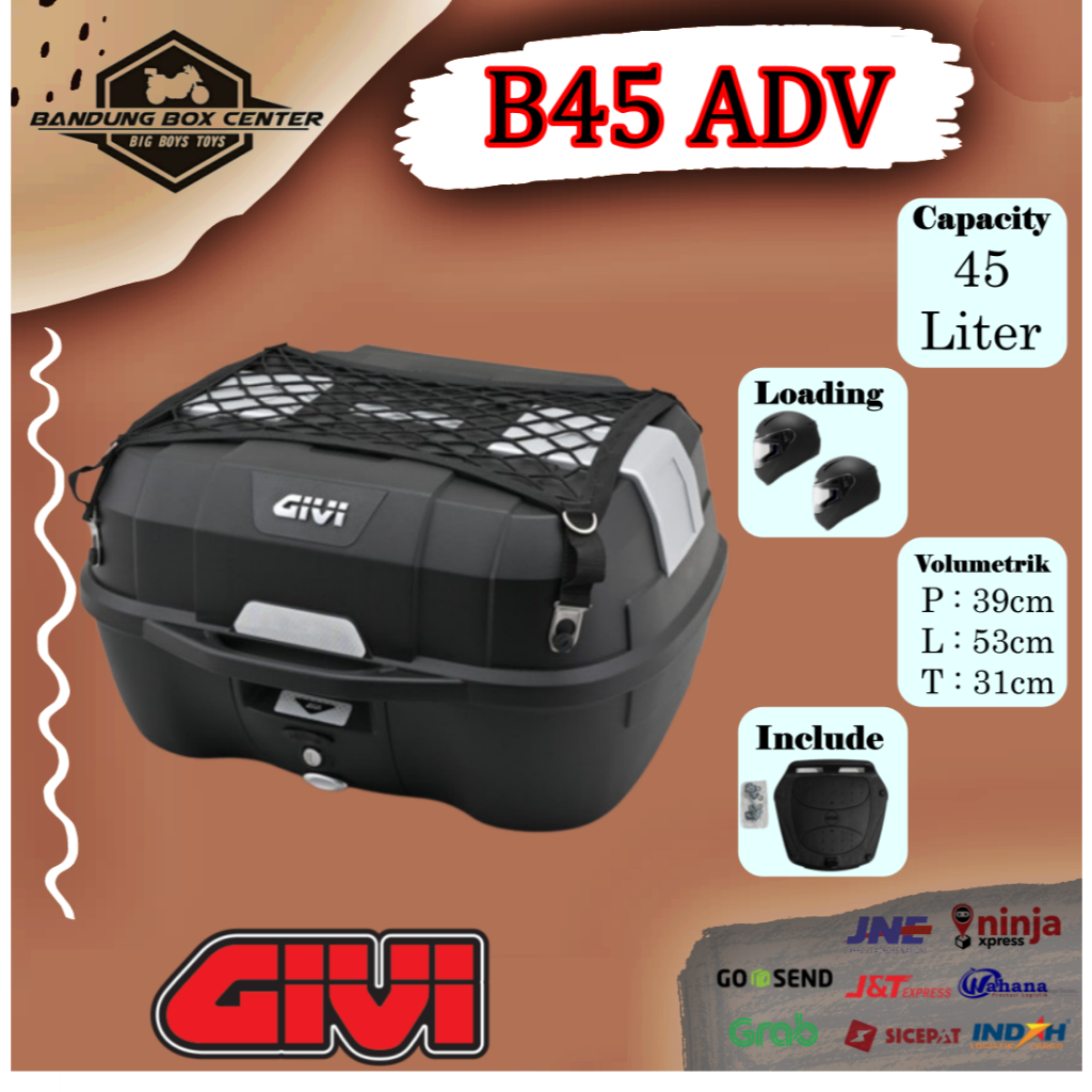 Jual Box Givi B45 ADV Box Motor Givi B 45 ADV Box Touring Givi B45 ADV Box Givi Advanture ...