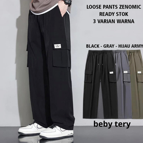 Jual Celana Cargo Oversize - Celana Panjang Pria Loose Pant Baggy ...