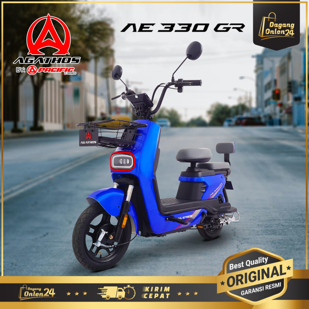 Jual Sepeda Listrik Exotic AGATHOS AE 330GR 500watt sepedah Listrik Murah Keranjang Genuine ...