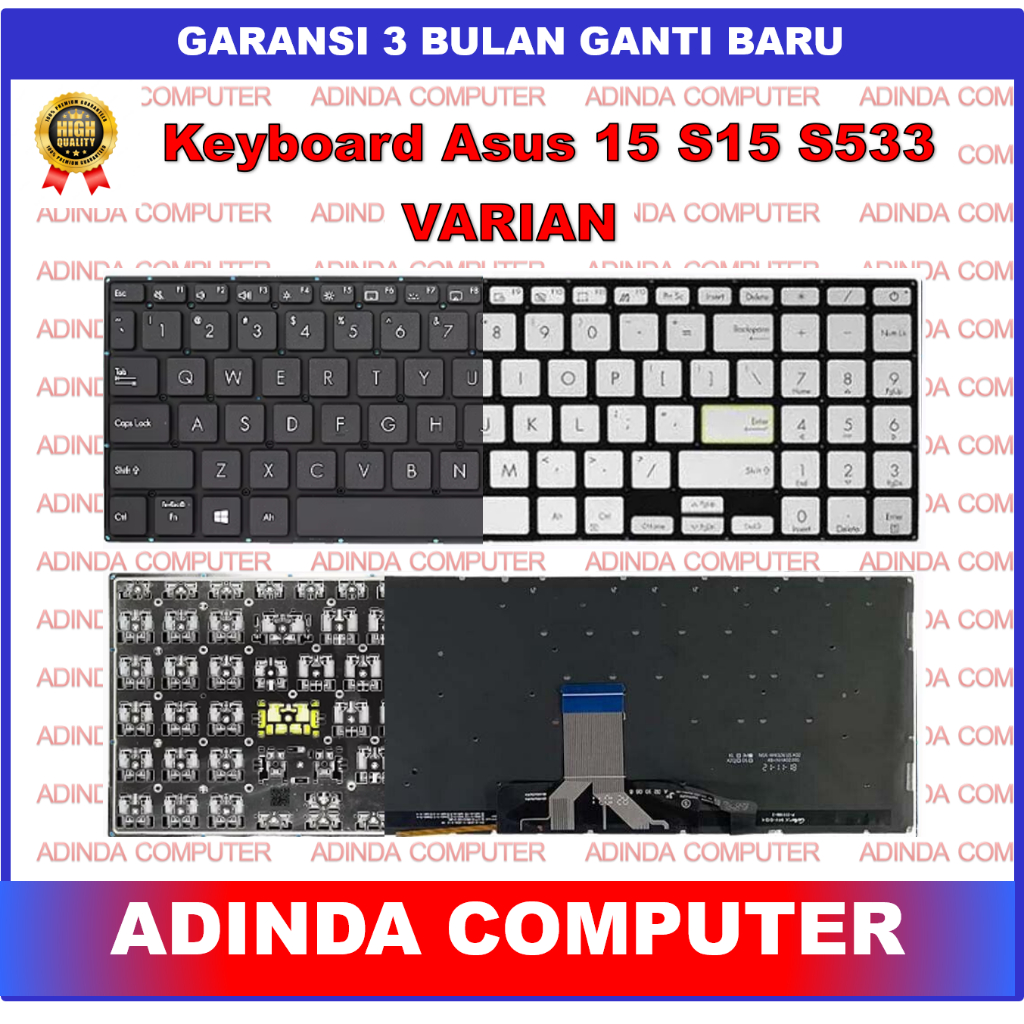 Jual Keyboard Asus VivoBook 15 S15 S533 S533E S533EA S533F S533FA ...
