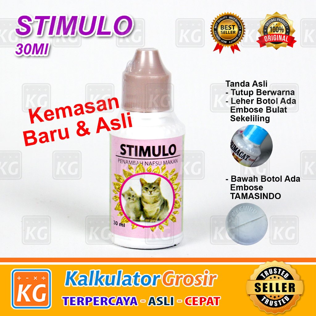 Jual Stimulo Drop 30ml Vitamin Penambah Nafsu Makan Kucing Cat Kitten ...