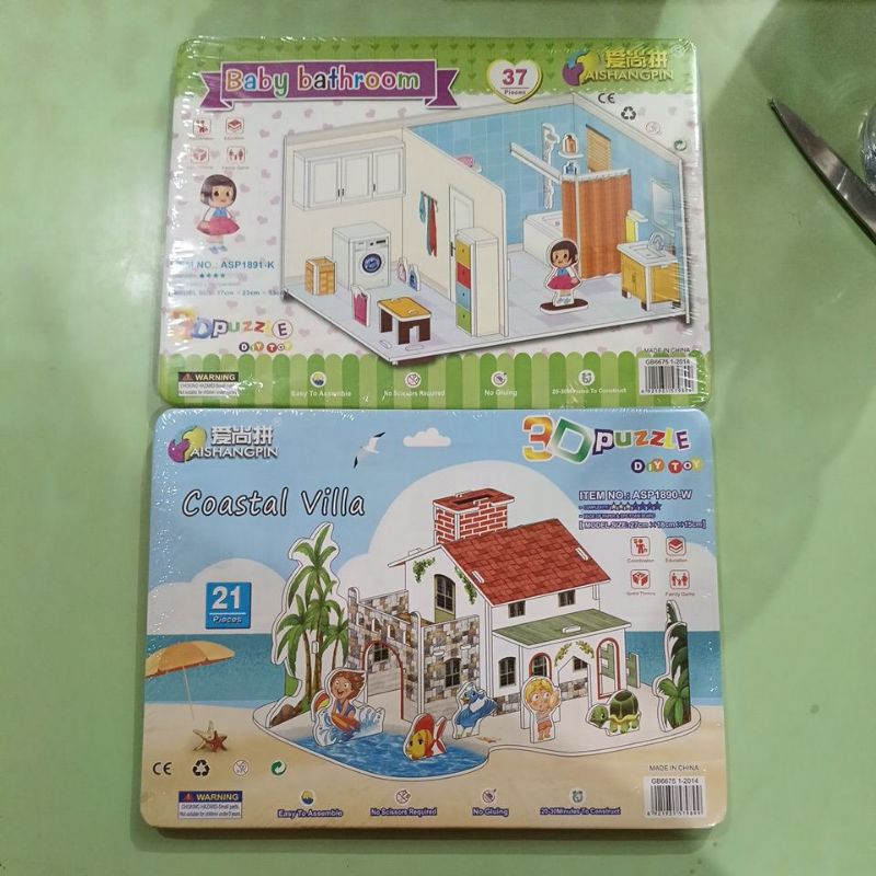 Jual puzzle 3D DIY busa ukuran besar jigsaw | Shopee Indonesia