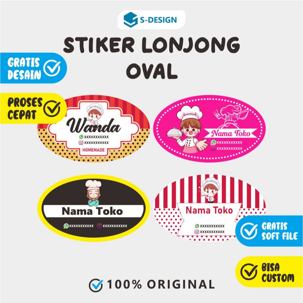 Jual STIKER LONJONG / STICKER LONJONG / STIKER KARAKTER / STICKER ...