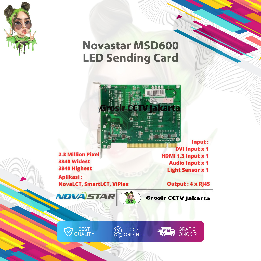 Jual Novastar MSD600 MSD 600 LED Videotron Controller Sending Card ...
