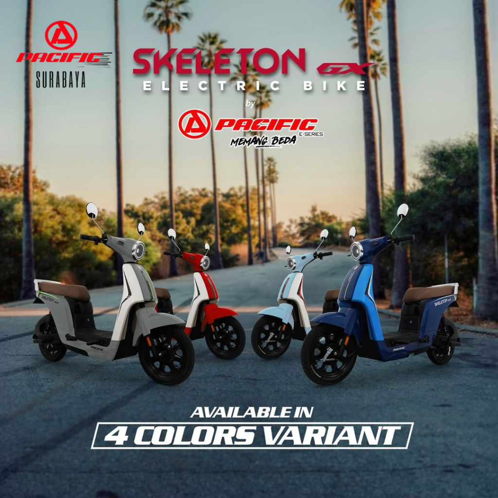 Jual Sepeda Listik PACIFIC SKELETON GX Electric Bike 500 Watt | Shopee ...
