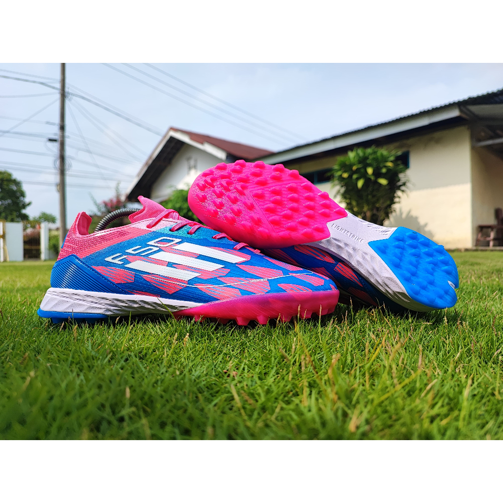 Jual Sepatu Futsal Adidas F50 Elite Turf Solar Blue White Solar Pink ...