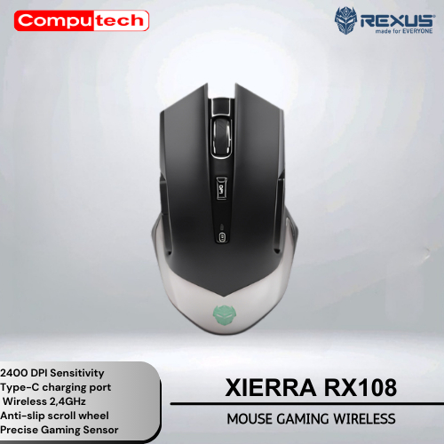 Jual Rexus Mouse Wireless Gaming Xierra RX108 - Mouse Gaming Rexus RX ...