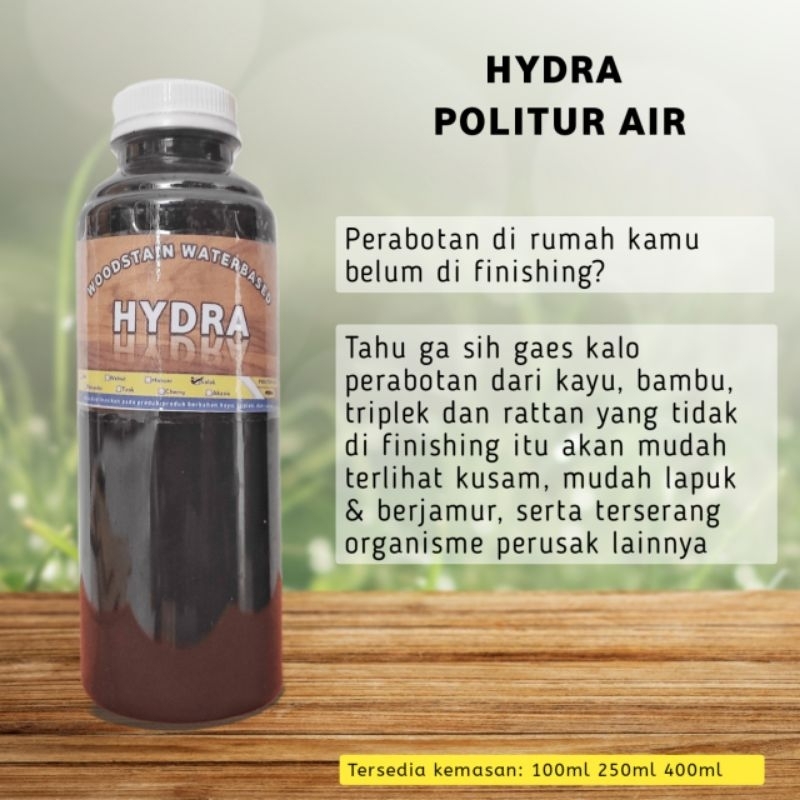 Jual Politur Kayu Jati 250ml Siap Pakai Woodstain Waterbased Warna Jati ...