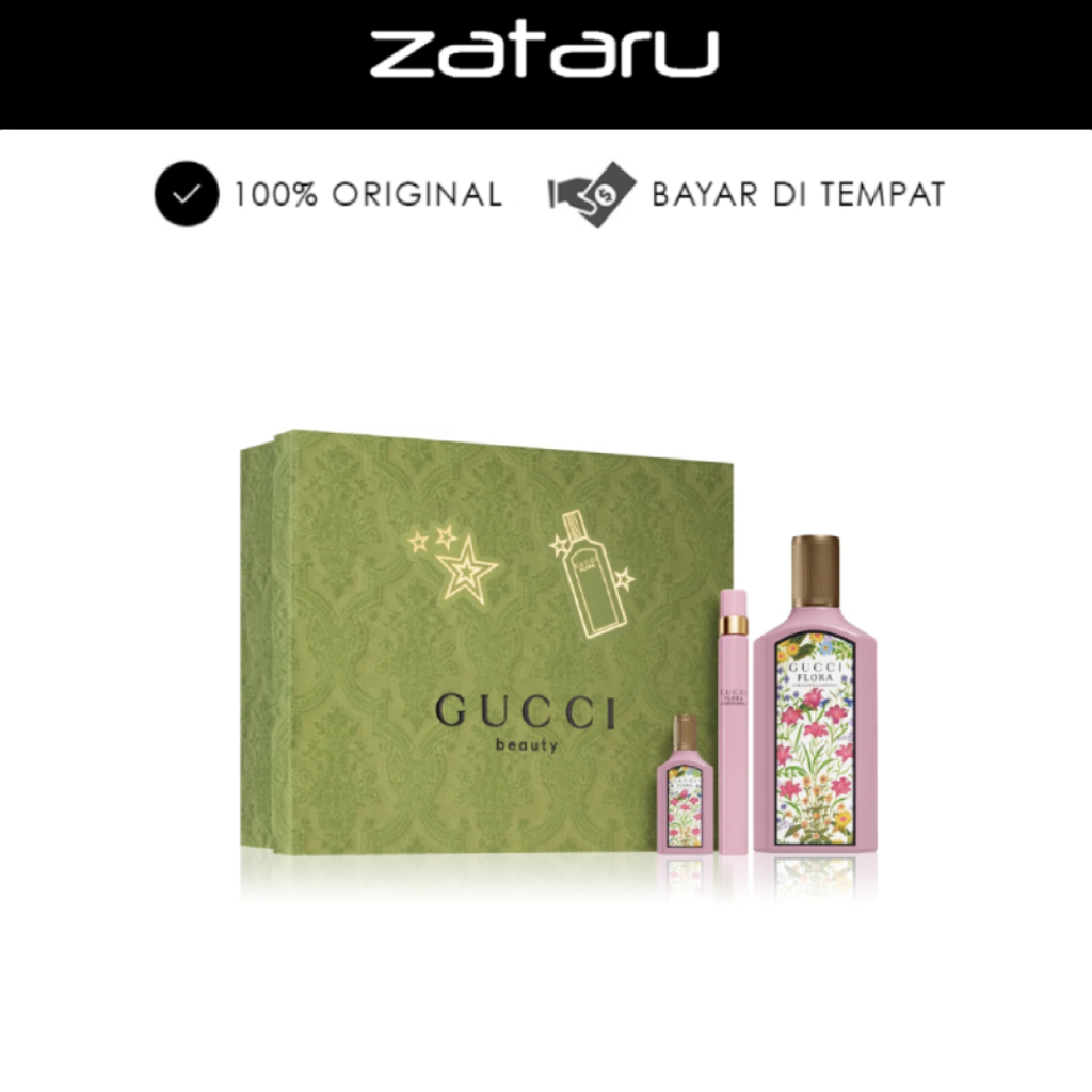 Jual Gucci Flora by Gucci Gorgeous Gardenia Woman Gift Set | Shopee ...