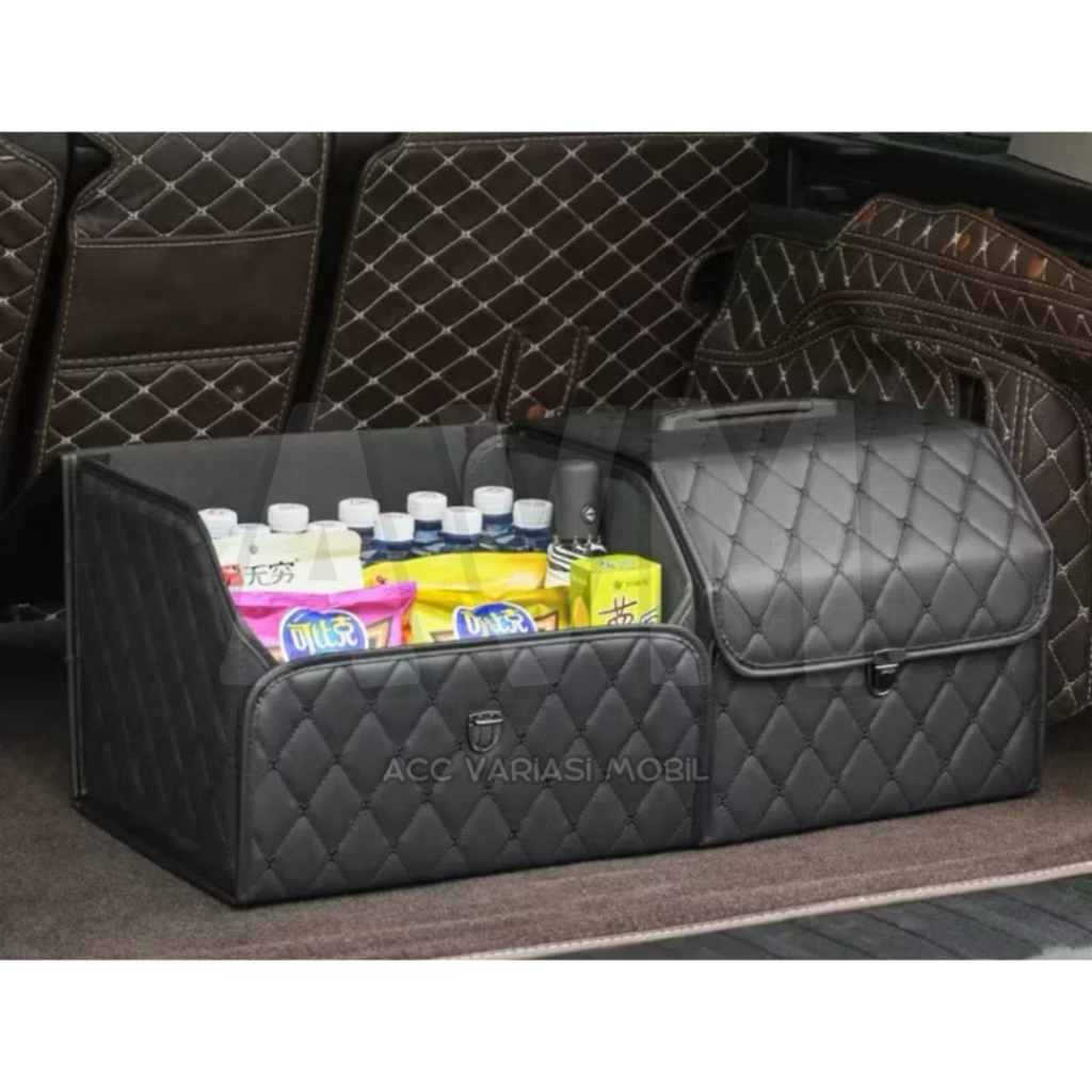 Jual Box Storage Organizer / Tempat Penyimpanan Barang di Mobil Kulit ...