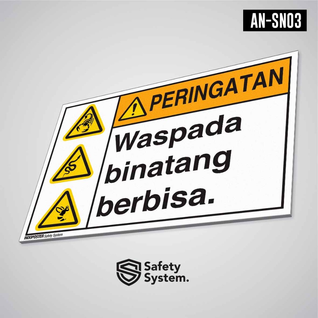 Jual Safety Sign Rambu K3 PVC ANSI Waspada Binatang Berbisa | Shopee ... Jual Safety Sign Rambu K3 PVC ANSI Waspada Binatang Berbisa | Shopee ...