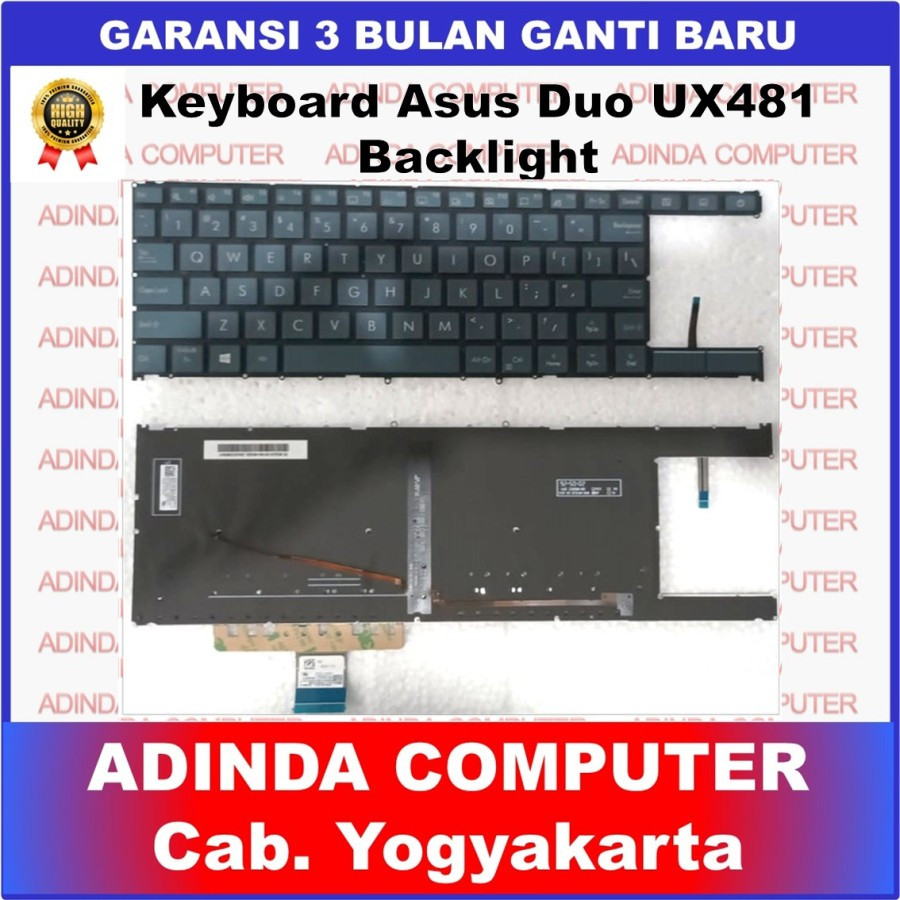 Jual Keyboard Asus Zenbook Duo UX481 0KN1-A31US13 0KNB0-5622US00 ...