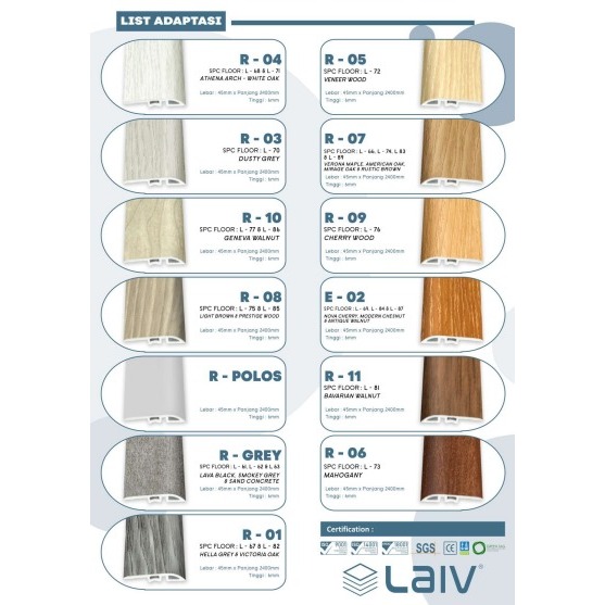 Jual List Adaptasi SPC LAIV | Shopee Indonesia