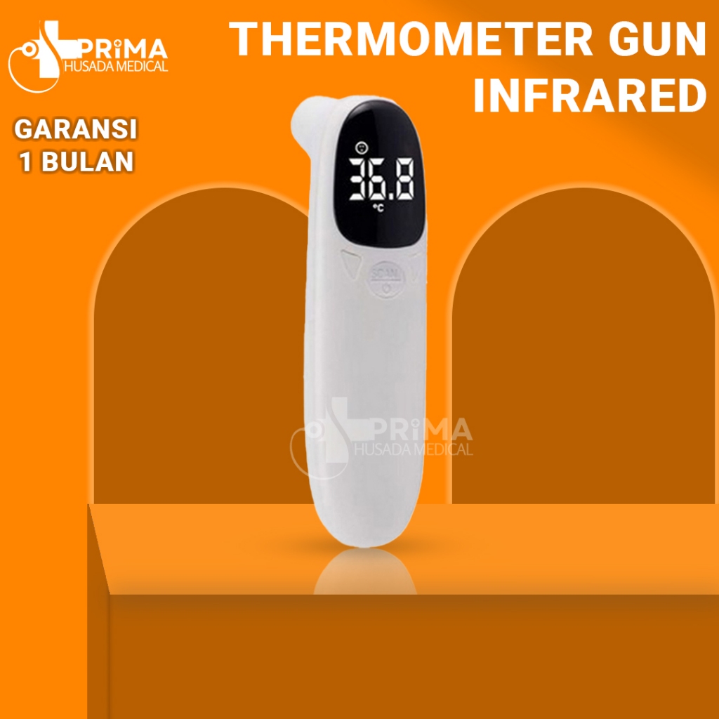 Jual ThermoGun Termometer Tembak / Termometer Infrared Non Contact Digital Suhu Badan Tubuh ...