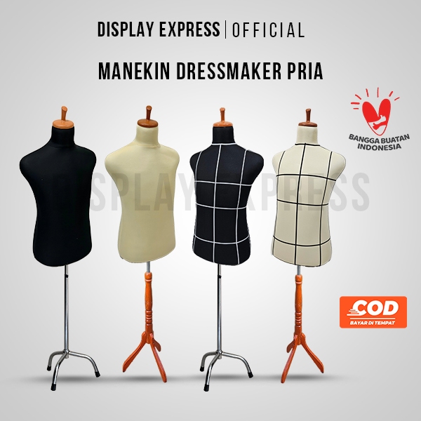 Jual [ COD ] Manekin Display Pria / Patung Dressmaker PREMIUM TEBAL ...