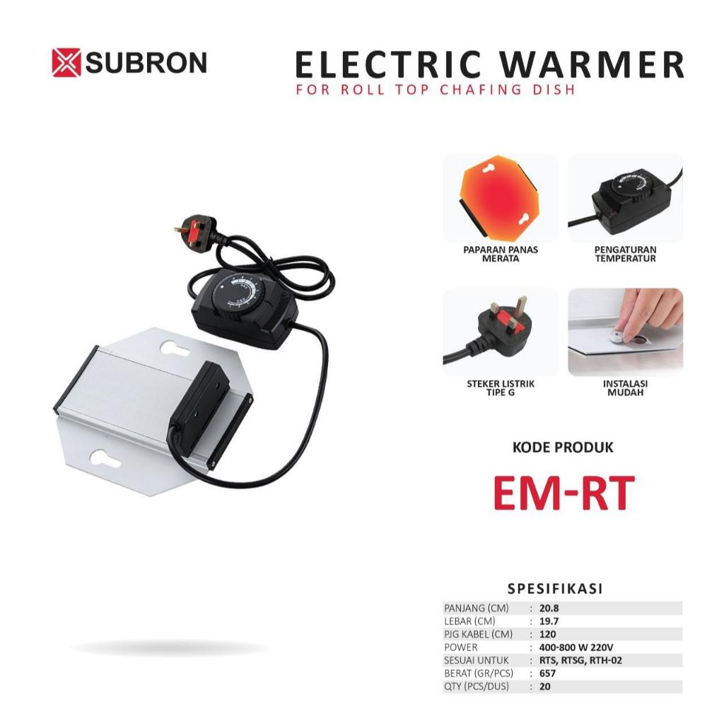 Jual ELEMENT PEMANAS LISTRIK / ELECTRIC WARMER SUBRON / WARMER CHAFING ...