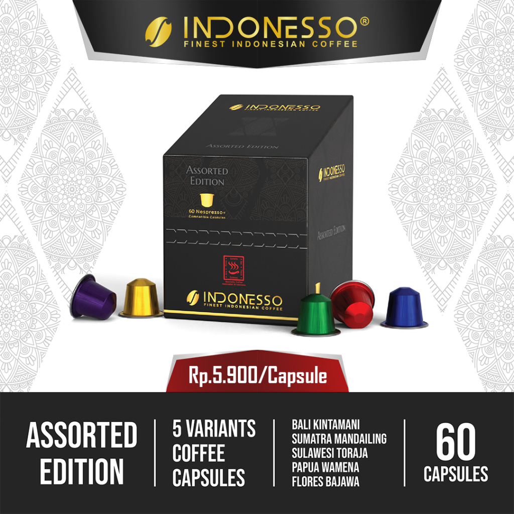 Jual INDONESSO Office Box Specialty Coffee Capsules Compatible with Nespresso Machines / Kapsul ...