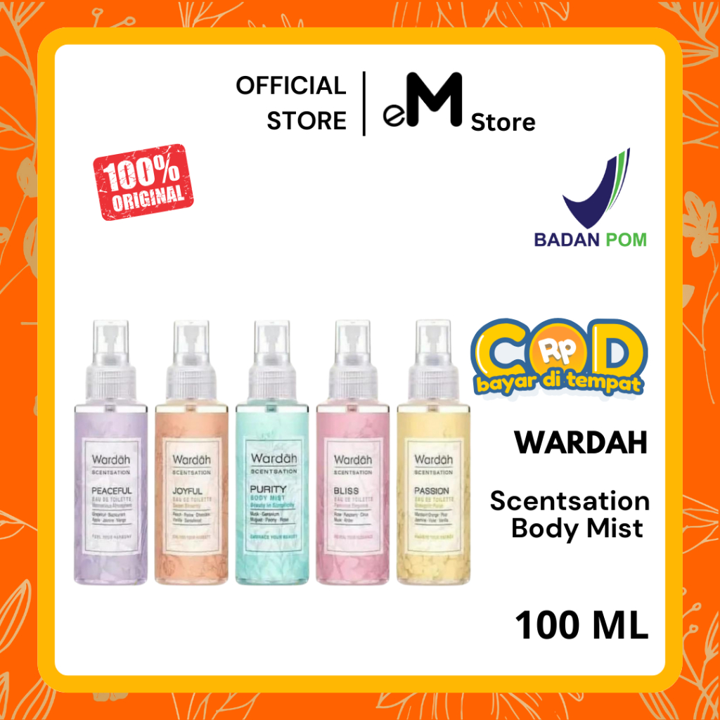 Jual WARDAH - SCENTSATION BODY MIST 100ML | BPOM | Shopee Indonesia