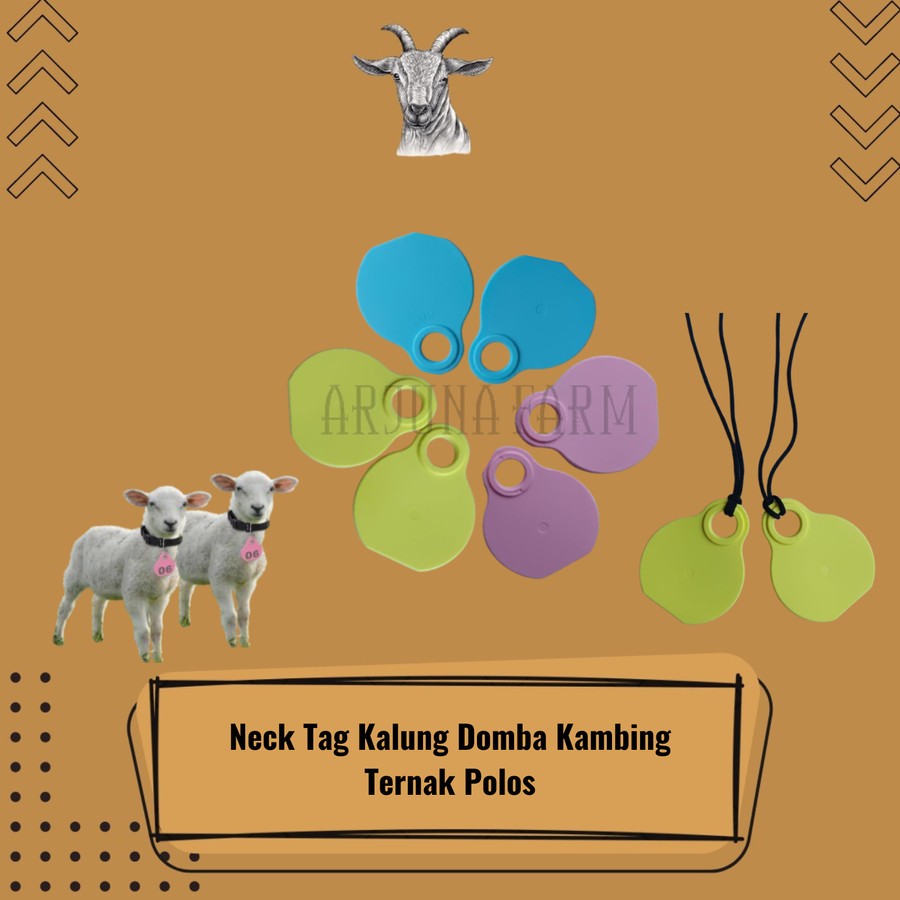 Jual Kalung Kambing Neck Tag Kambing Domba Sapi Anjing Penanda Ternak ...