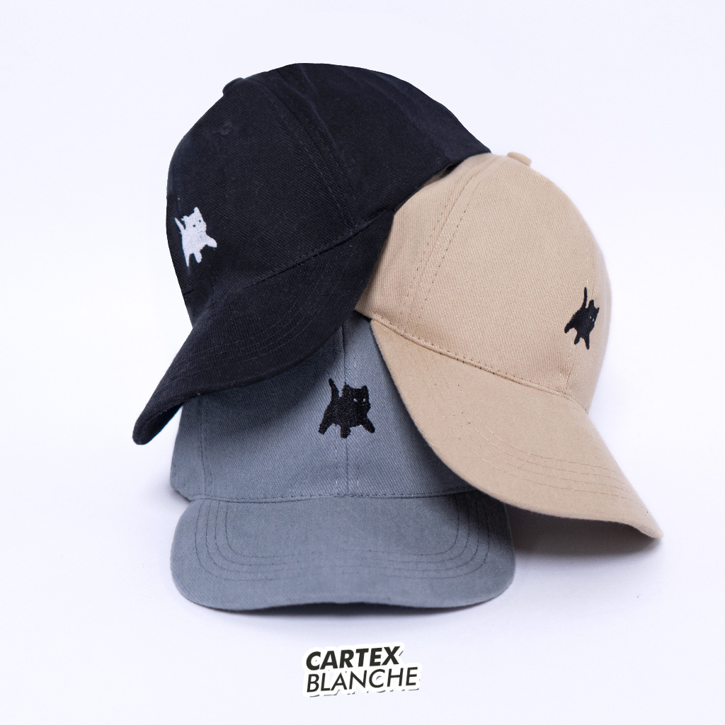 Jual CARTEXBLANCHE - Little Kitty Cat Topi Baseball Cap Bordir Unisex ...