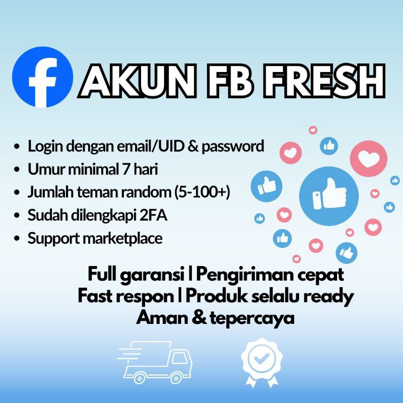 Jual AKUN FB FRESH SUDAH 2FA + AKSES EMAIL | JUAL AKUN FACEBOOK MURAH ...