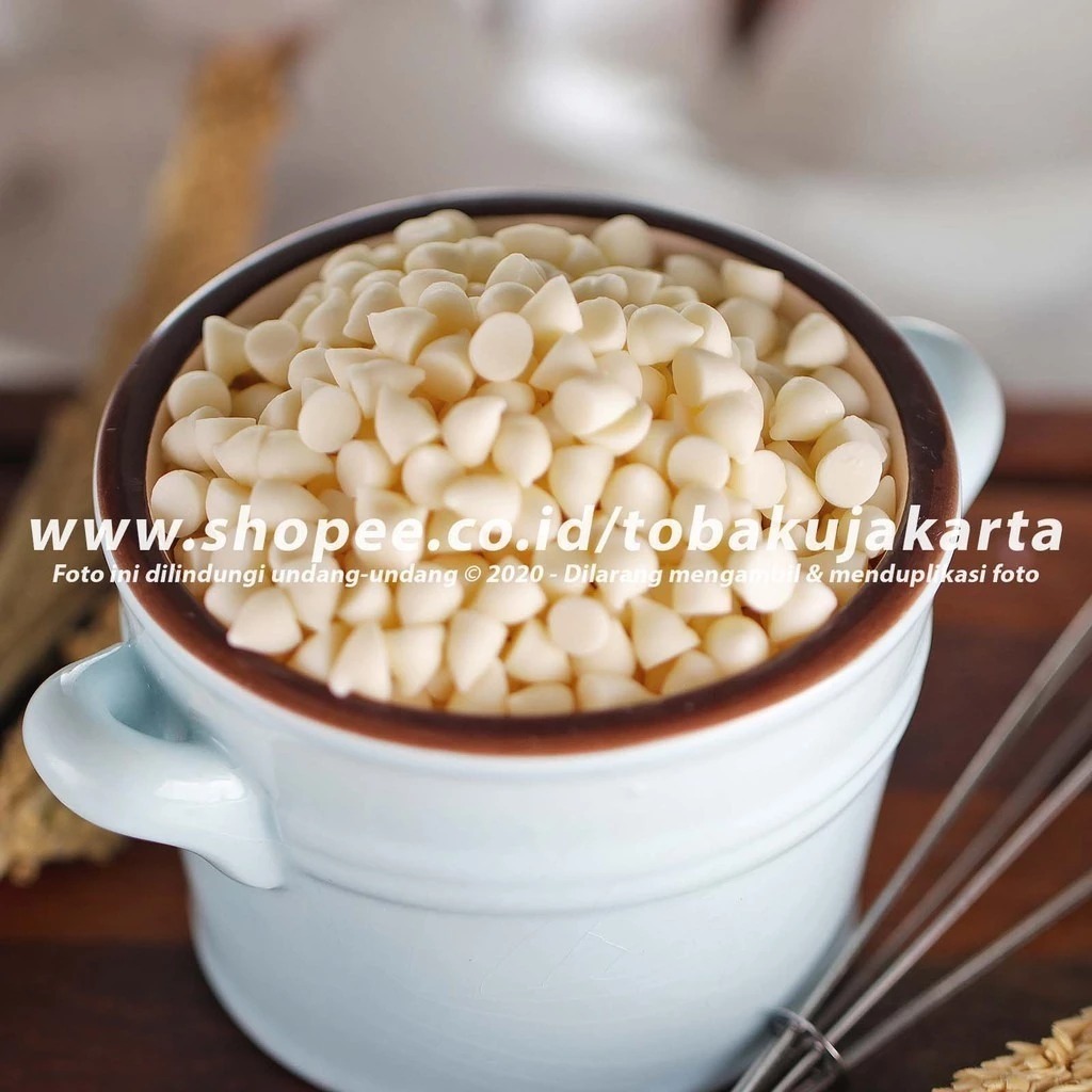 Jual Tulip Chip White 2,5kg ASLI Chocolate Compound Cokelat Chips Putih ...