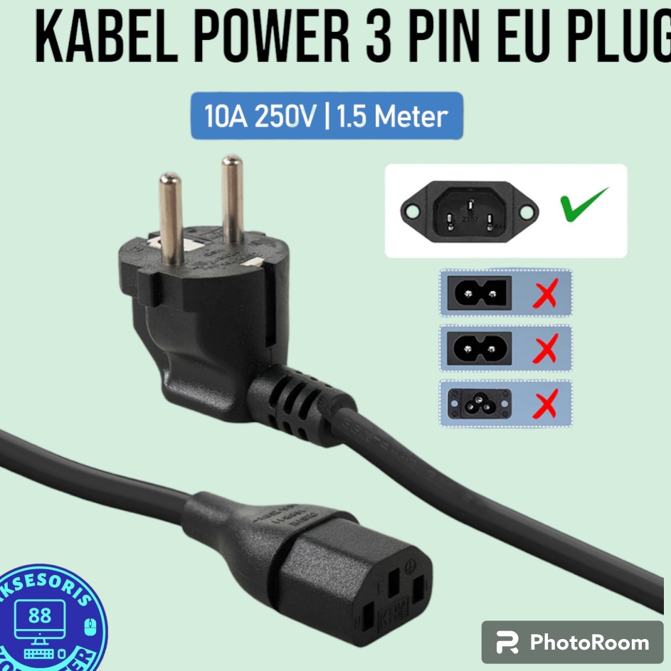 Jual HARGA SPESIAL KABEL POWER CPU 15 METER 15CM 18 METER 18CM Kabel ...