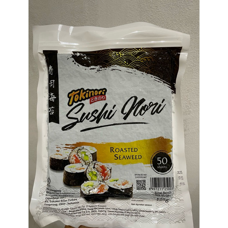 Jual TOKINORI SUSHI 50 SHEET / GIMBAB NORI / RAMEN NORI / SUSHI NORI ...