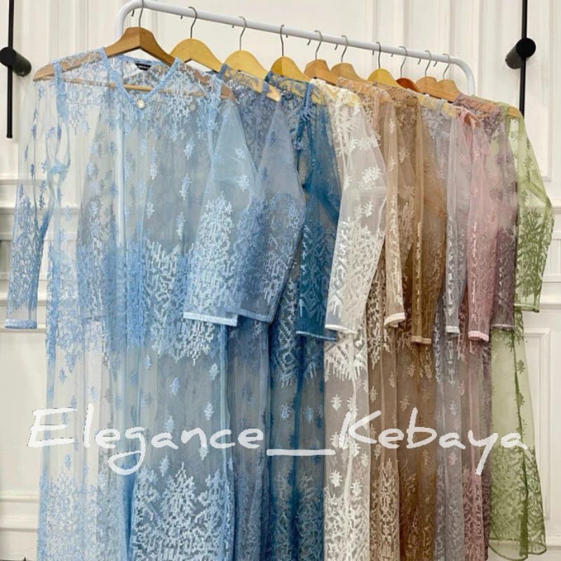 Jual Long Outer Tille Terbaru//Long outer Brukat Tille etnik kardiga ...