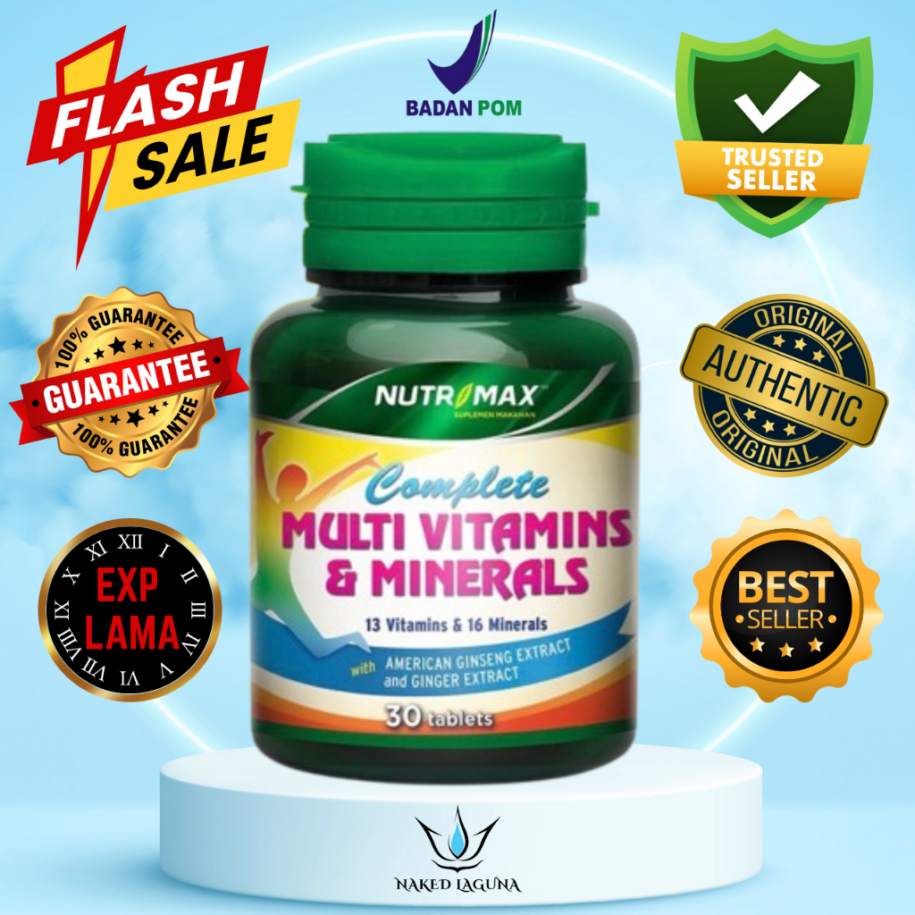 Jual Nutrimax Complete Multivitamins & Minerals Vitamin Ginseng Hipertensi Antioksidan Vitalitas ...