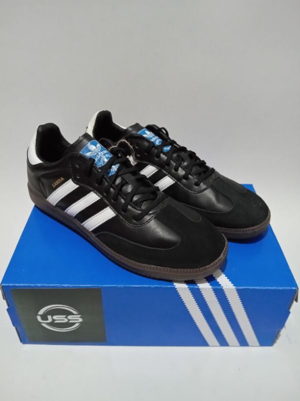 Jual IMPORT!! Sepatu Adidas Samba - Black White Gum - + Bonus | Shopee ...
