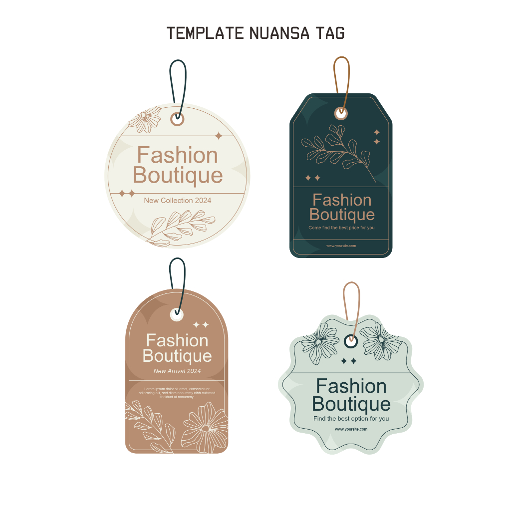 Jual LABEL BAJU DISTRO TAG SUPER PREMIUM MEWAH KHUSUS TEMPLATE READY ...