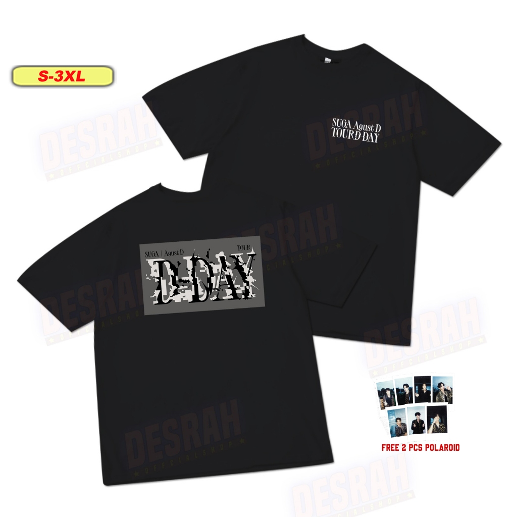 Jual KAOS Korean Suga bangtan AgustD D-DAY logo dada + kotak ( D-DAY ...