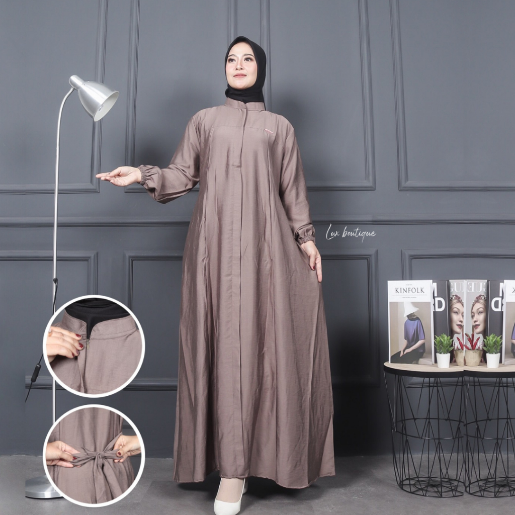 Jual Gamis Maxy dress dewasa gamis basic polos gamis daily kekinian ...