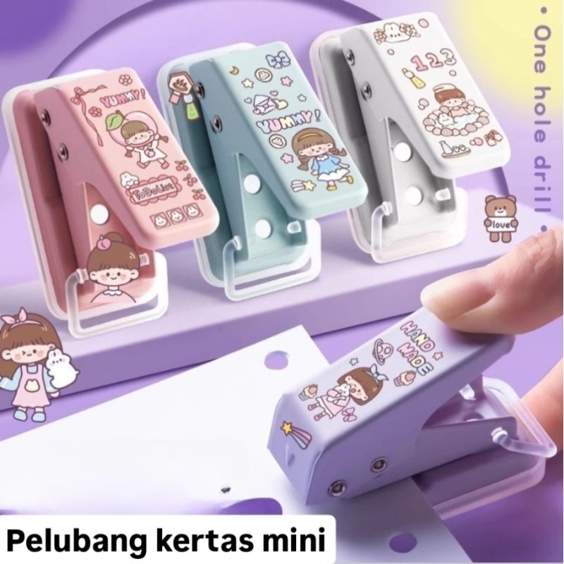 Jual Alat pembolong kertas mini / alat pembolong kertas binder / alat ...