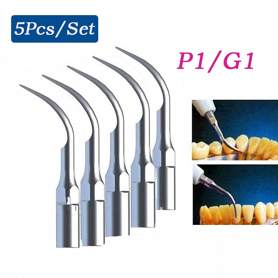 Jual 5pcs Dental Ultrasonic Scaler Tip Handpiece Scaling Tip ...