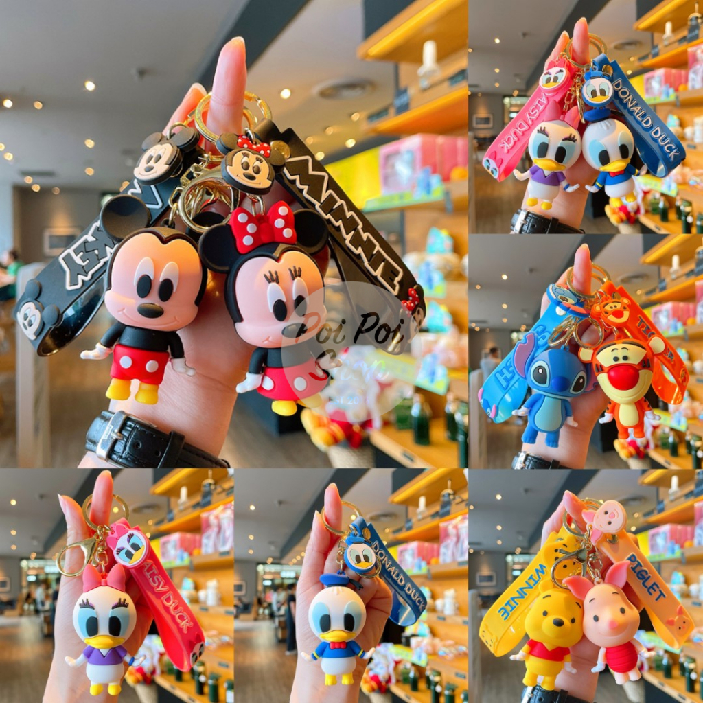 Jual Gantungan Kunci Disney Characters Lucu Ganci Keychain Kartun ...