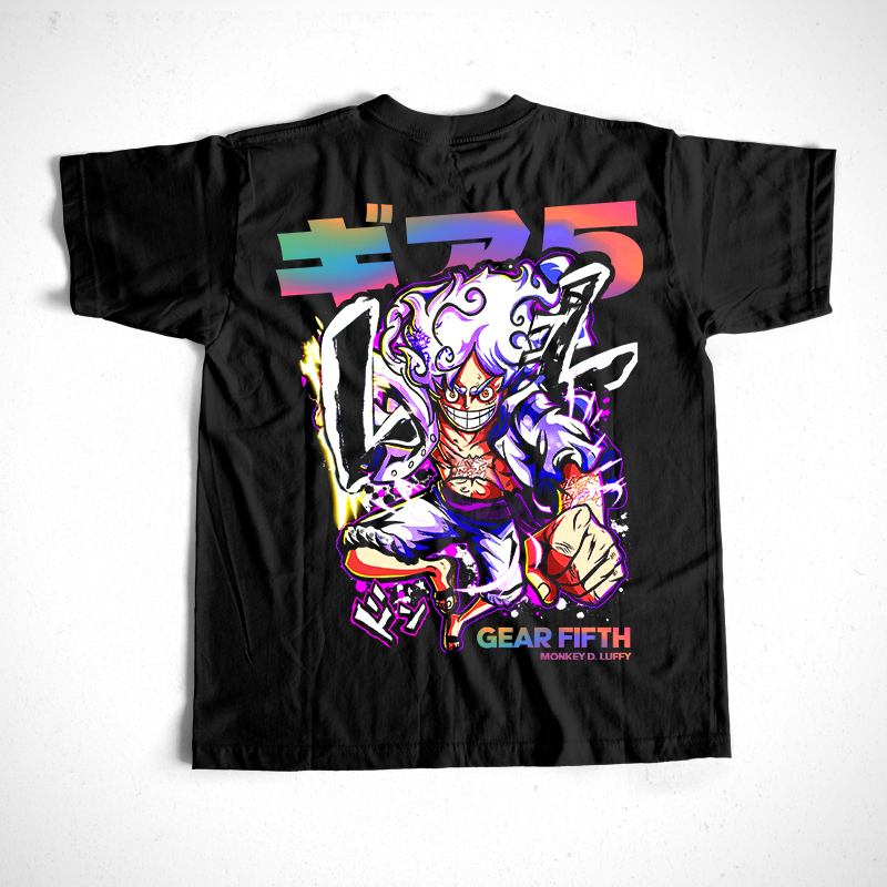 Jual AKIRA WORLD Kaos Anime Distro Reflective Rainbow ONE PIECE MONKEY ...