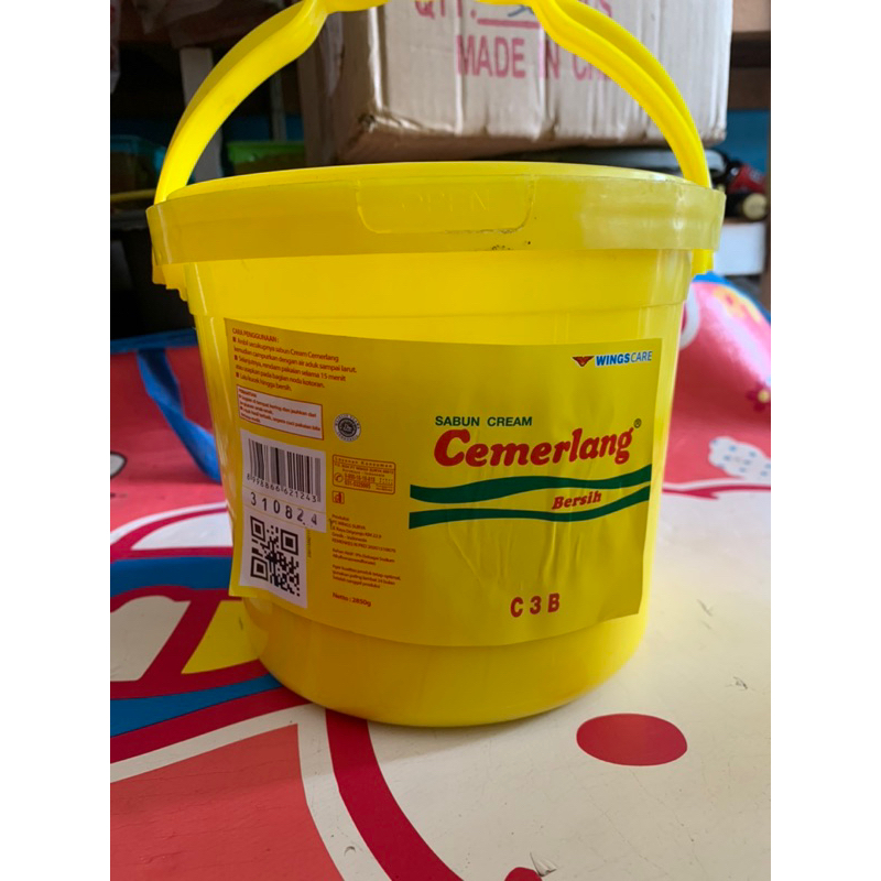 Jual sabun colek/sabun cream kuning cemerlang kemasan 3 kg | Shopee ...
