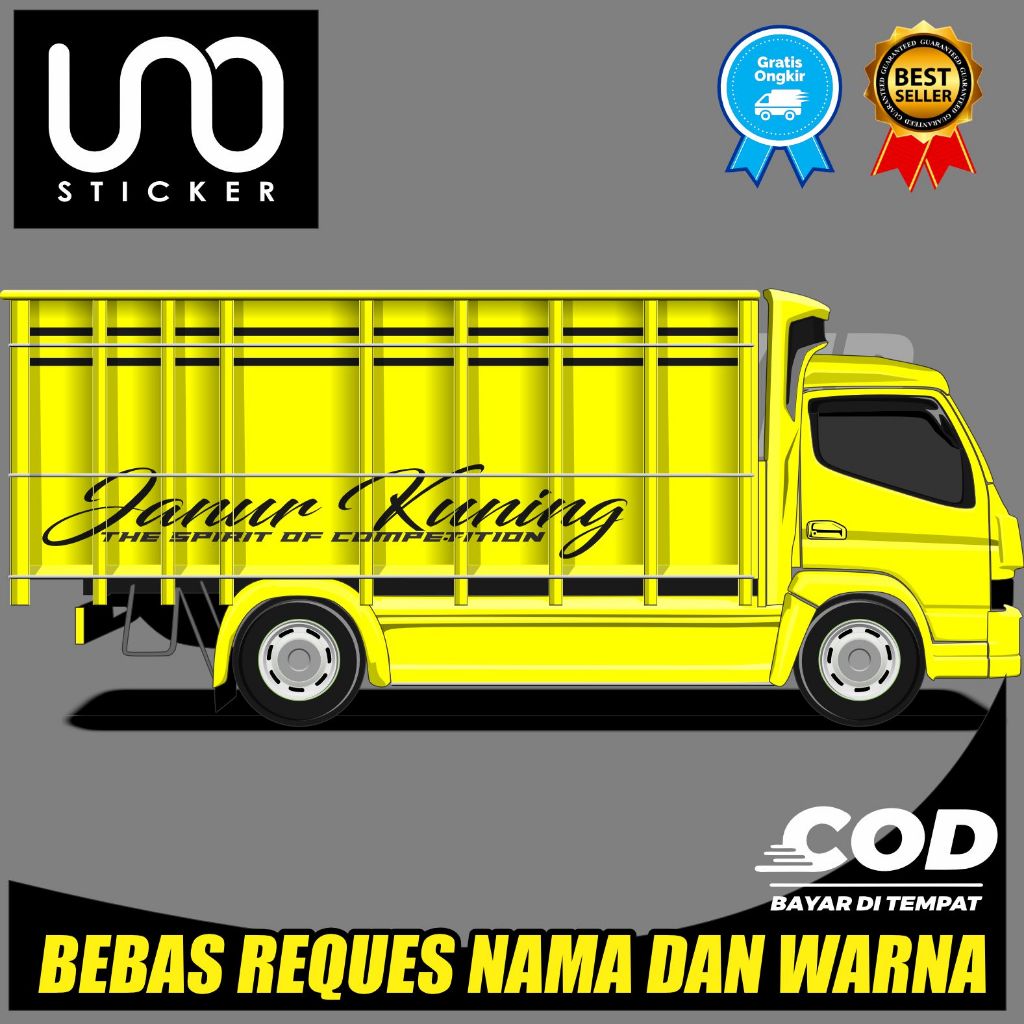 Jual JUAL STICKER TULISAN BAK TRUCK TRUK SAMPING KANAN KIRI ( TERLARIS ...