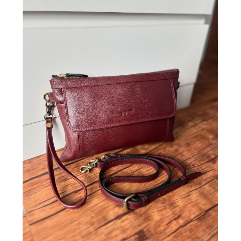 Jual Pepari Leather Tas Wanita Kulit Sapi Clucth PA - 921 Tali Panjang ...